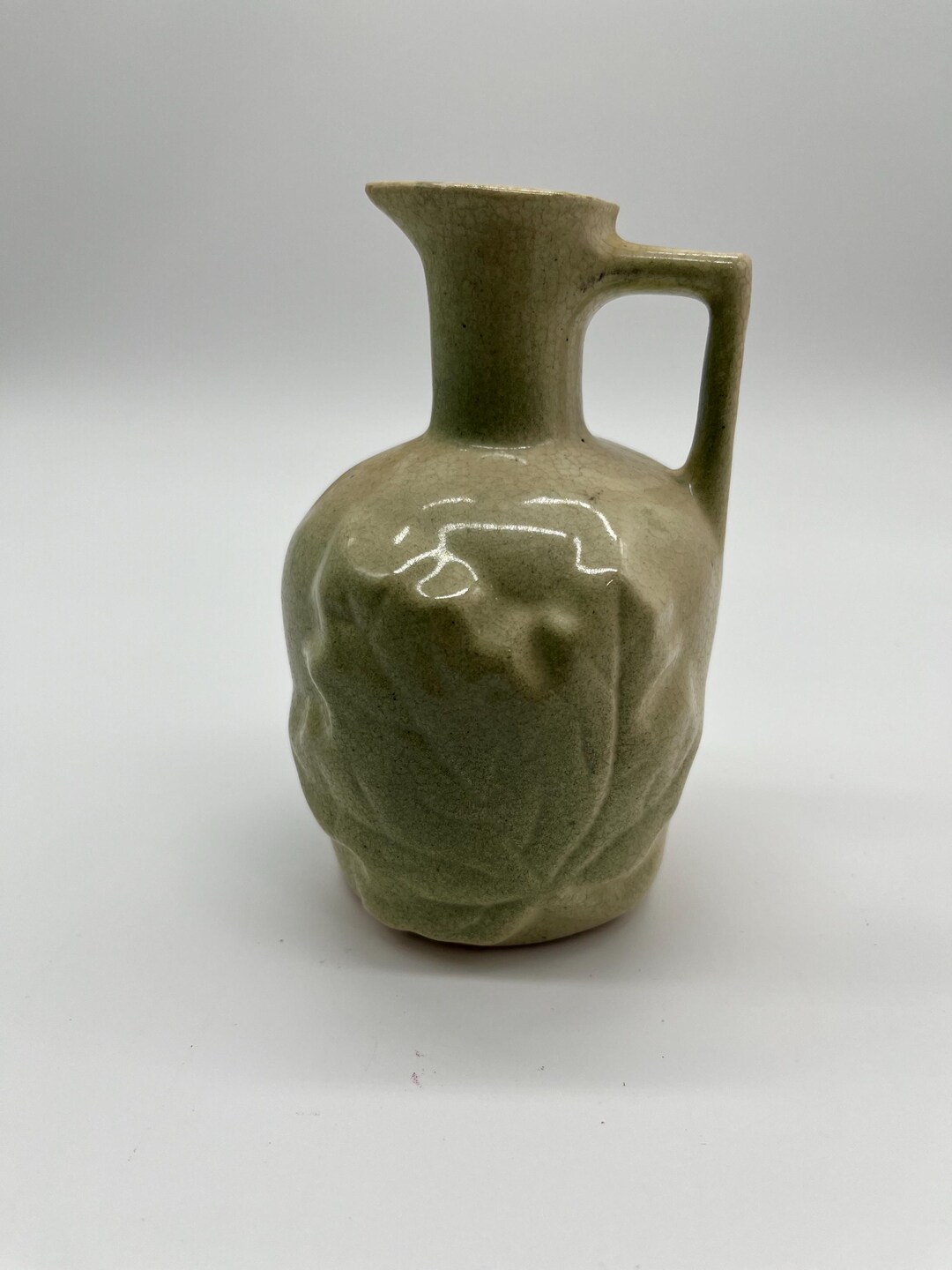 Maple Leaf Embossed Stoneware Syrup Jug - Etsy