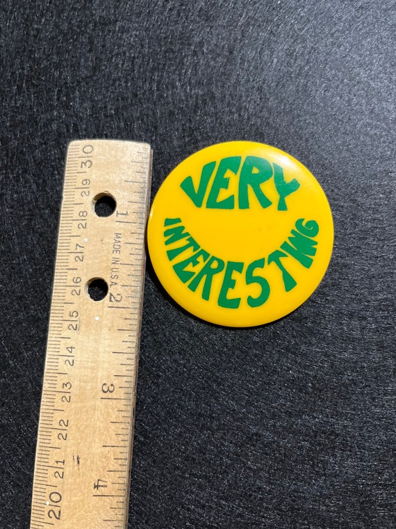 1960’s Hippie Era Novelty Button Pins - Gem