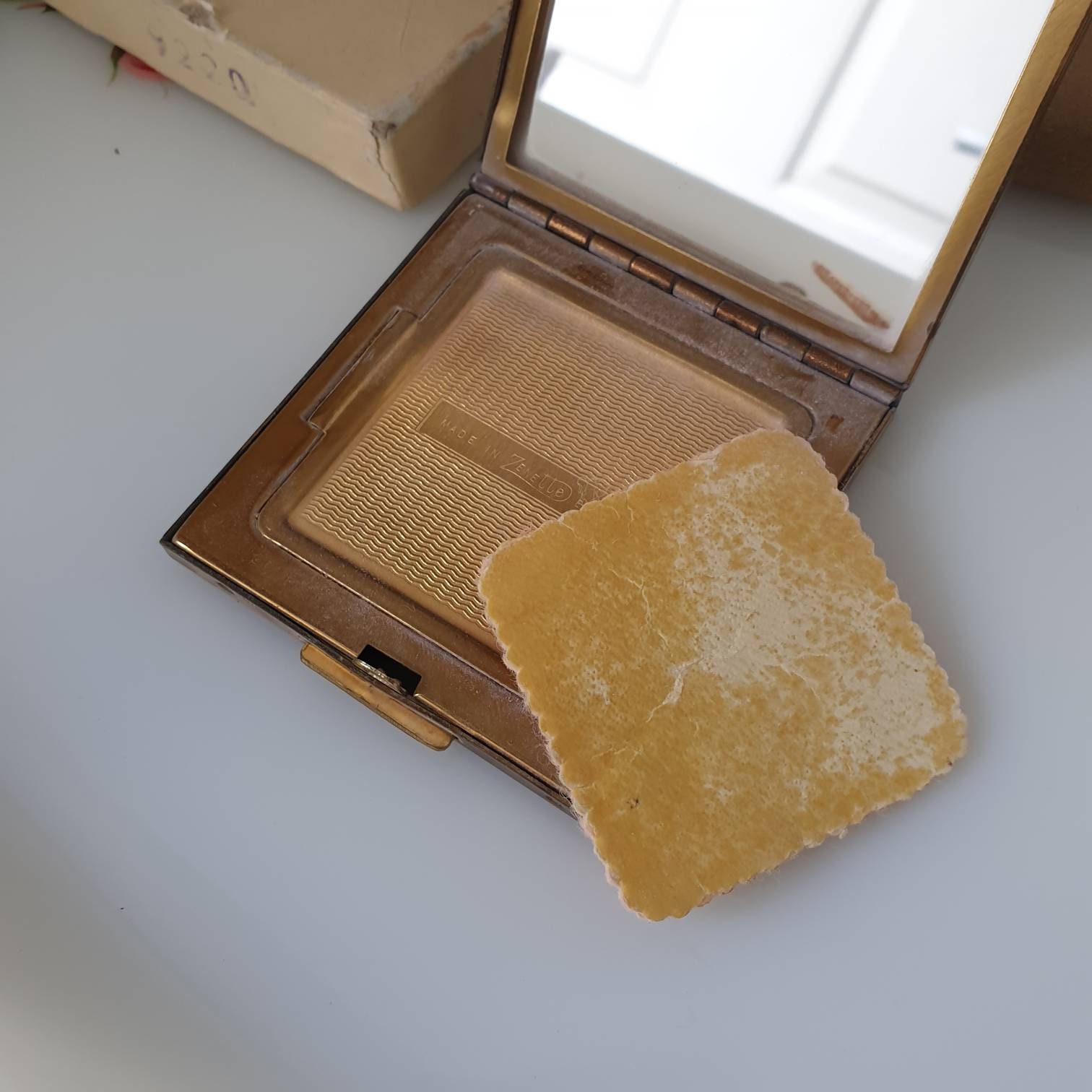 Art Deco Square Compact Case Zenette Compact Powder Case - Etsy UK