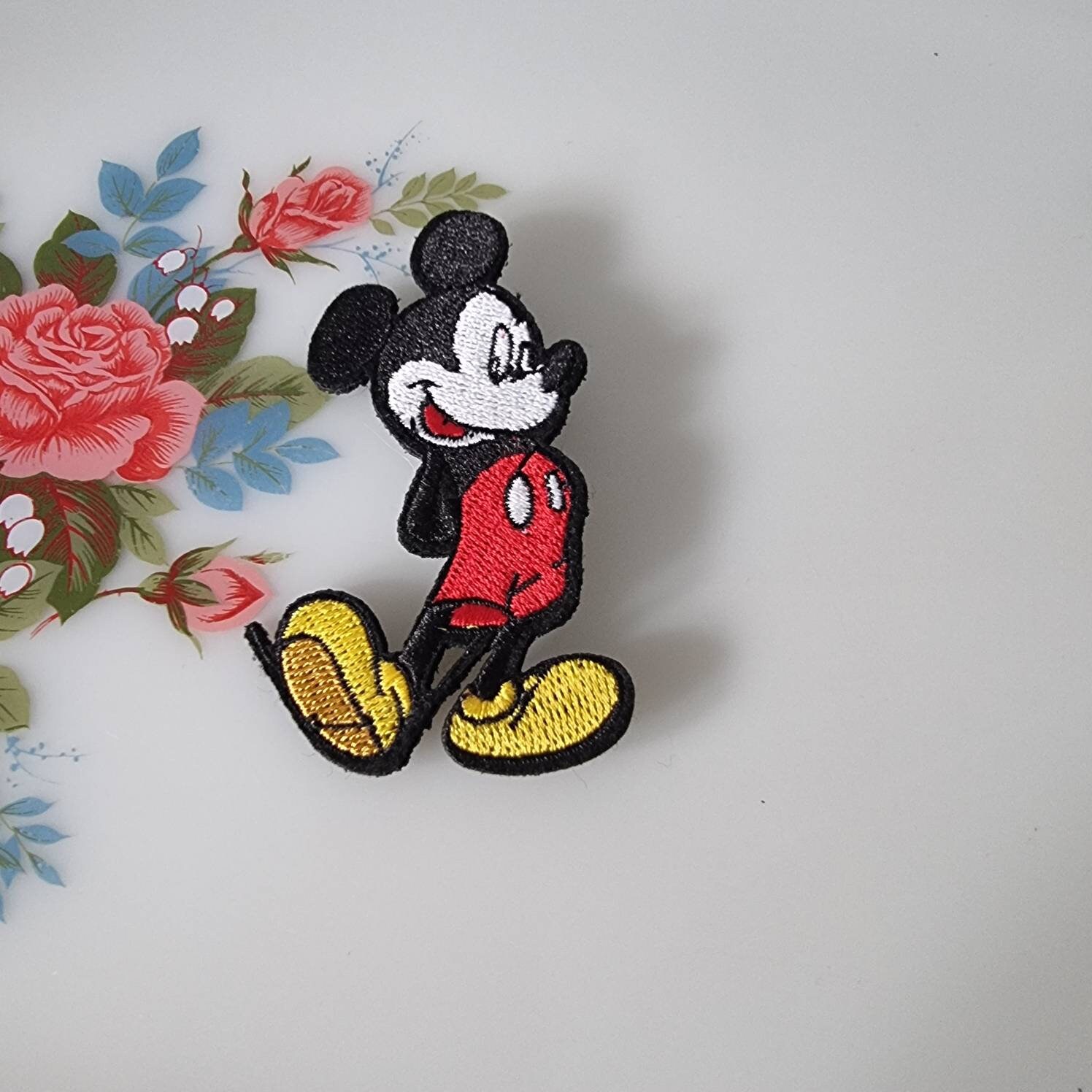 Vintage Disney Mickey Mouse Woven Badges Mickey Mouse - Etsy