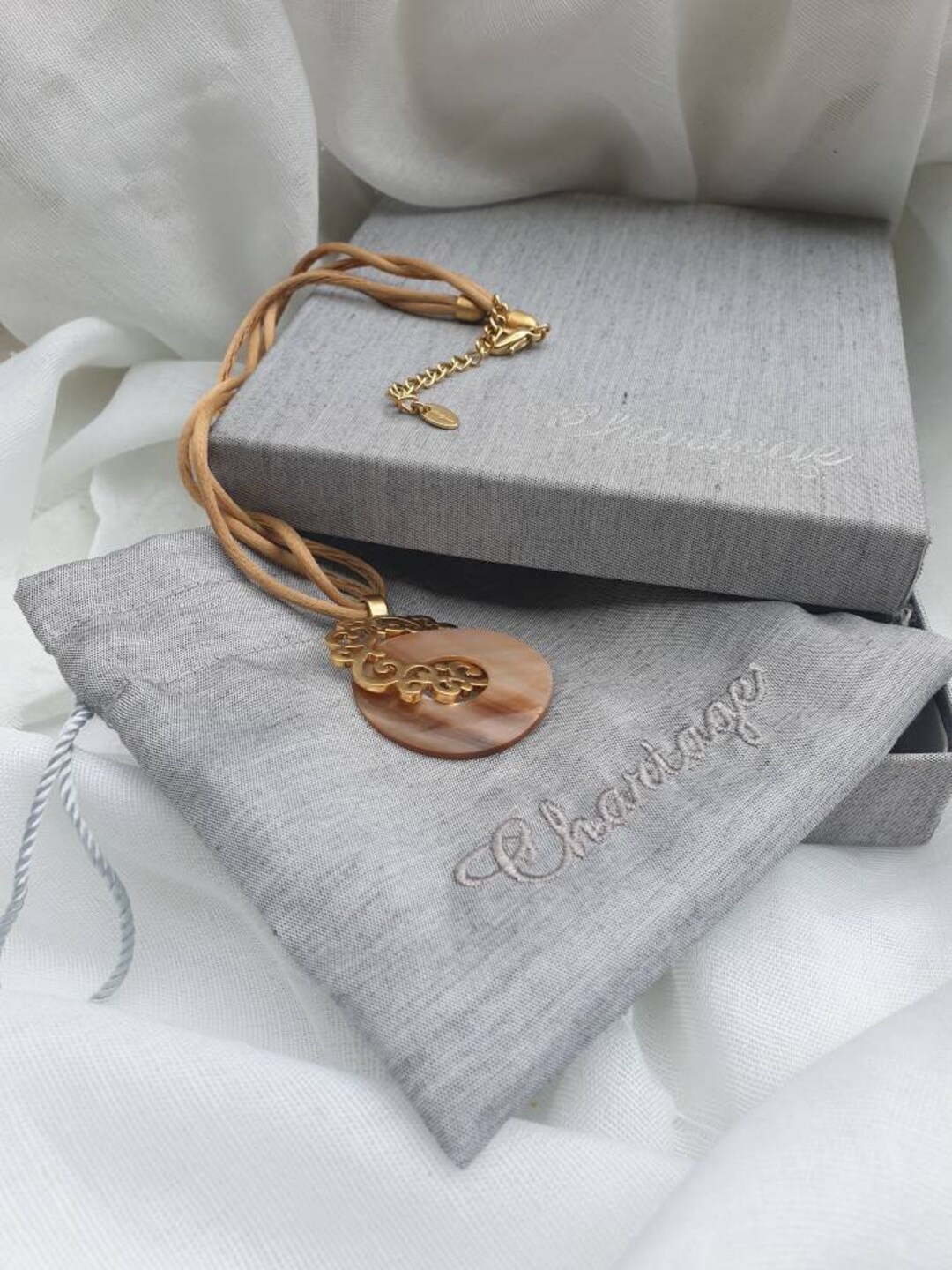 Vintage Chartage Necklace Boxed, Chartage Belgian Design Necklace ...