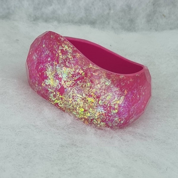 Pink Lucite Bangle - Etsy