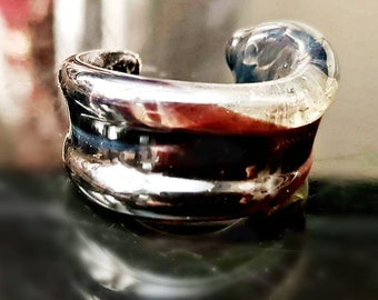 Vintage Glass Ring | Etsy