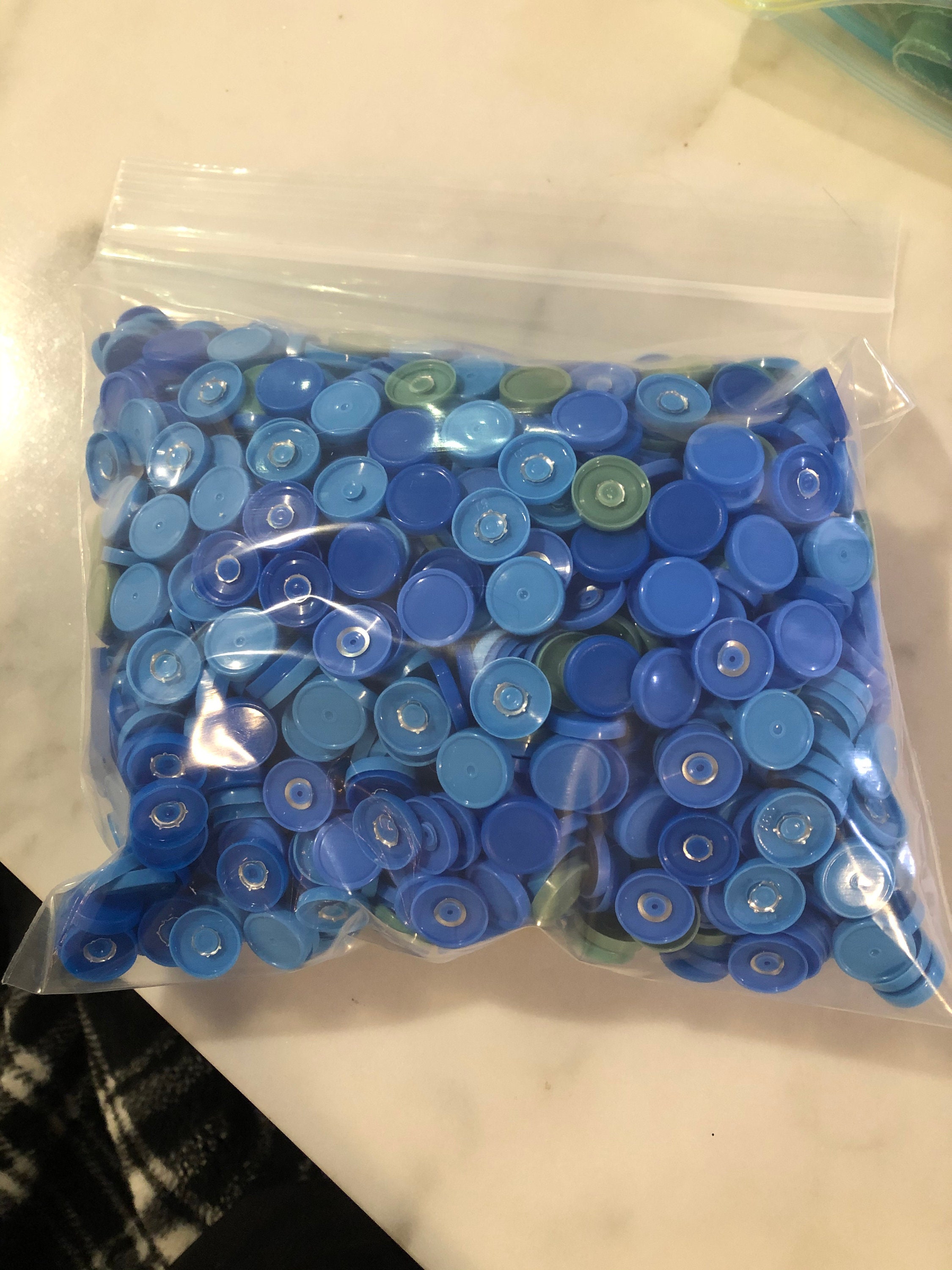 Blue/green/purple Medicine Vial Caps - Etsy