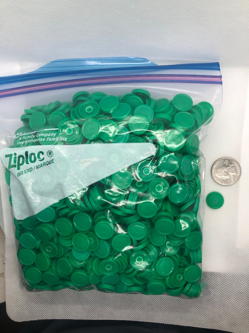 Blue/green/purple Medicine Vial Caps | Etsy