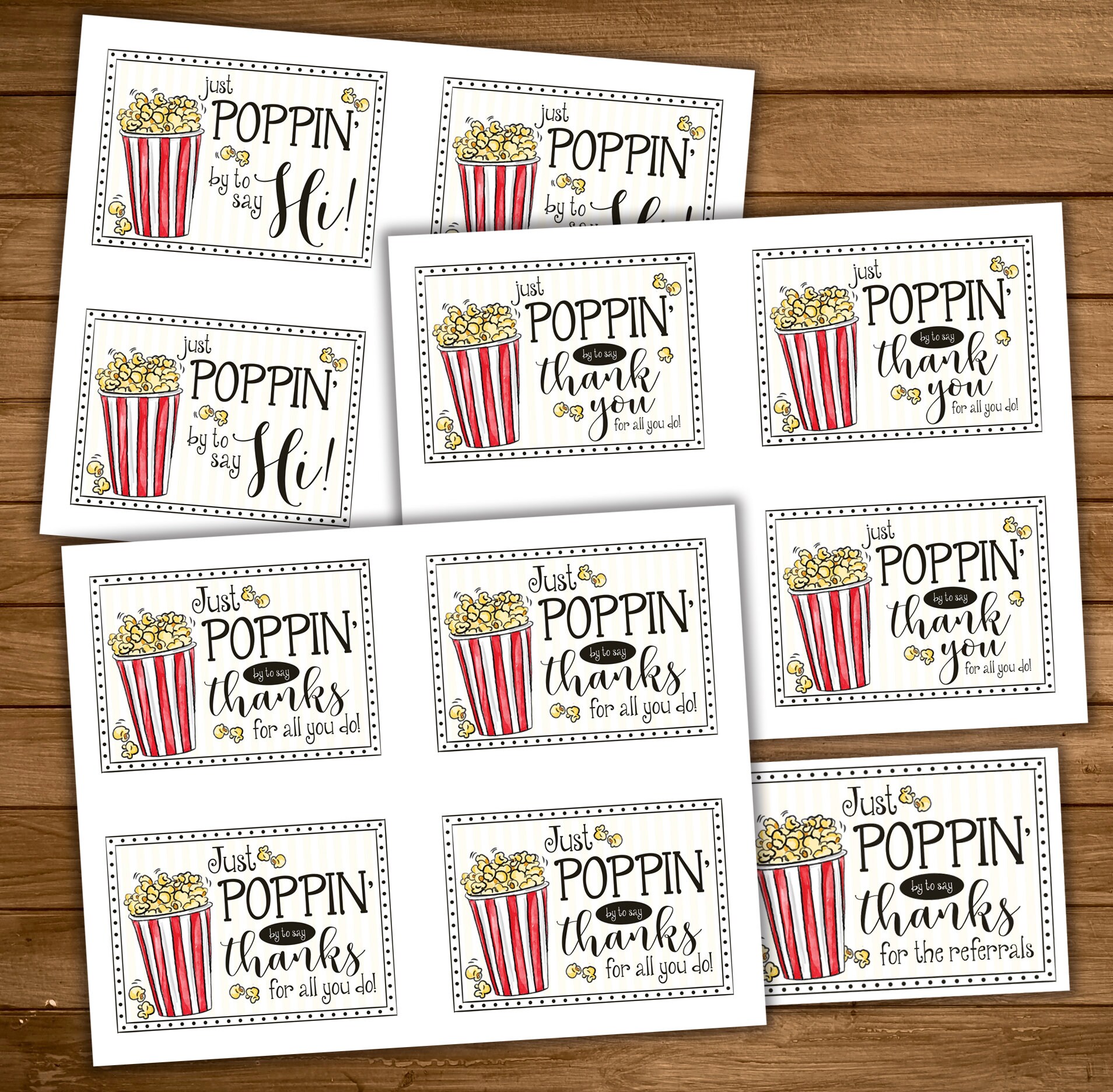 Just POPPIN' by to Say Hi! Teacher, Staff, Client, Volunteer, Employee ...