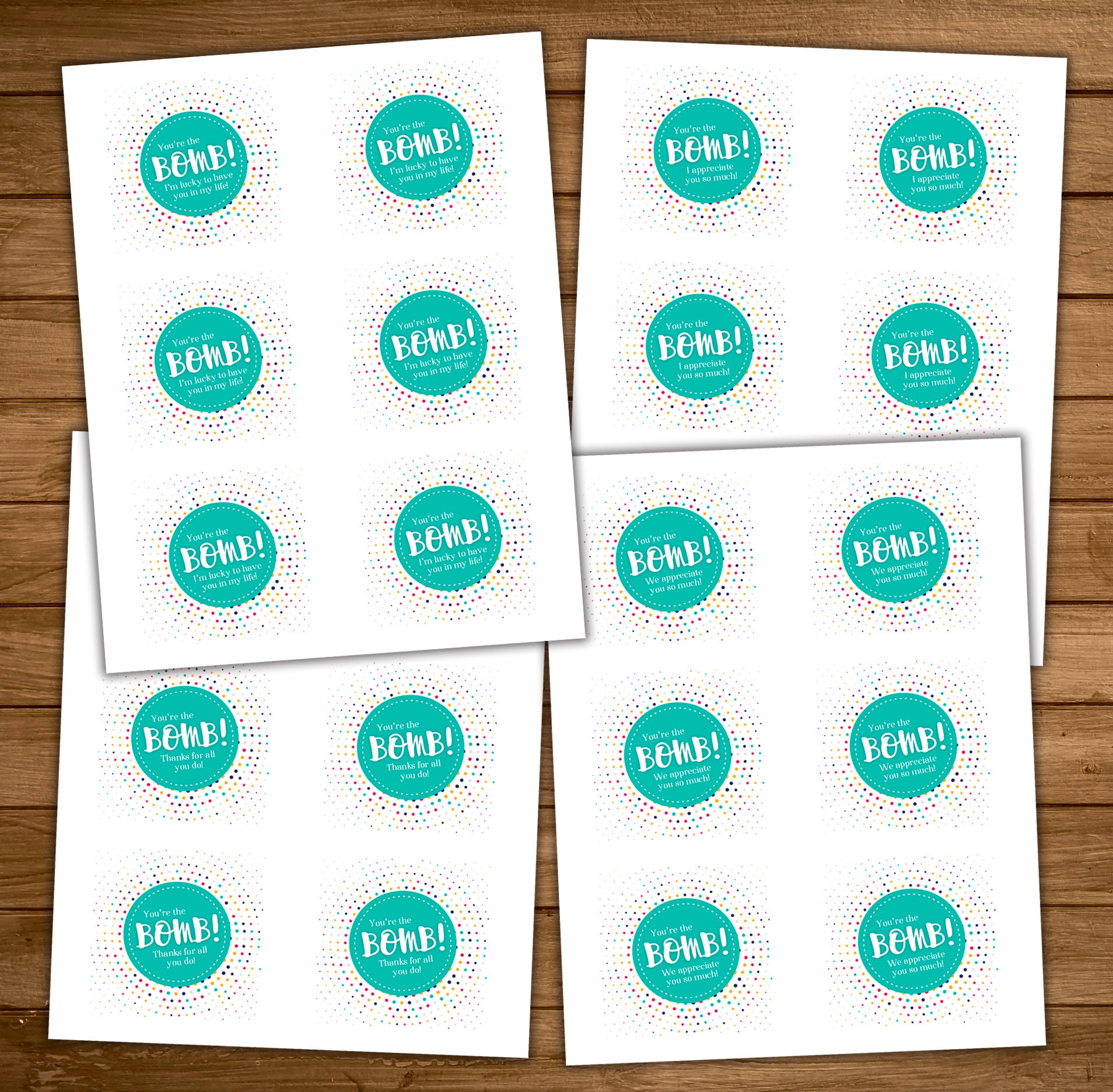 You're the Bomb Bath Bomb Gift Tag. Teacher Staff - Etsy