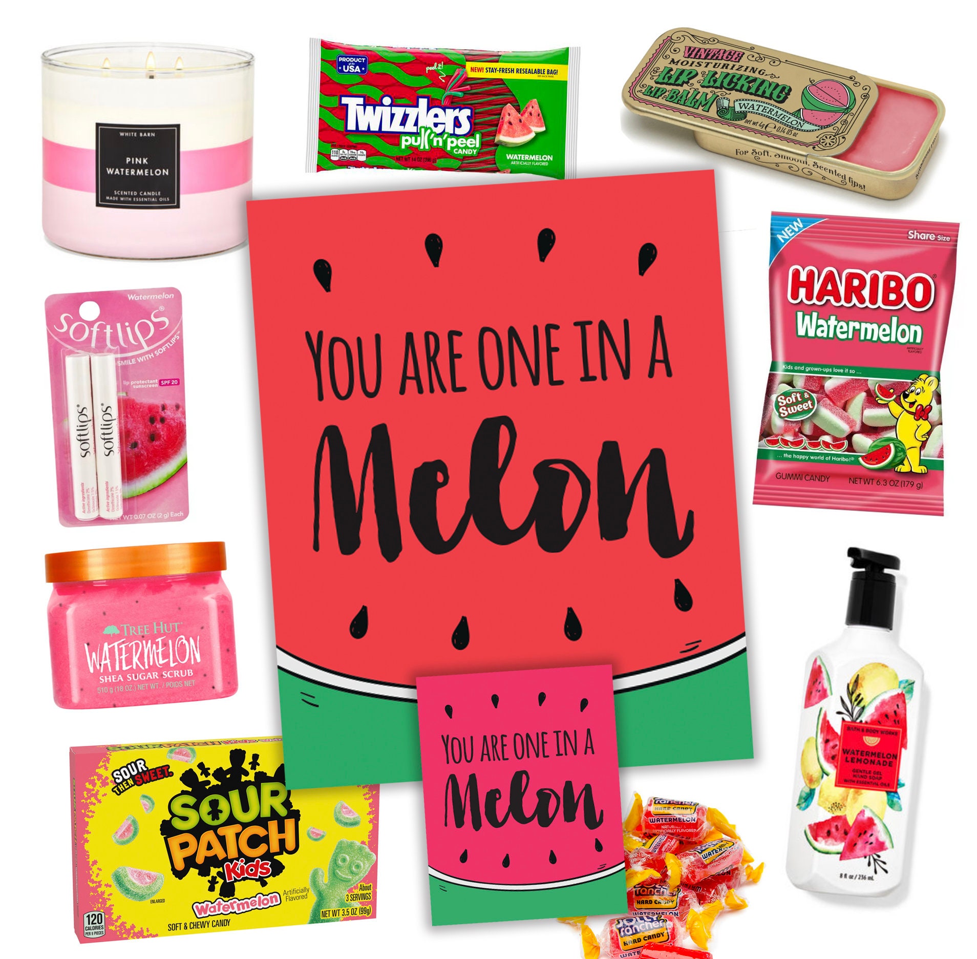 One in a Melon Watermelon Gift Tag. Teacher Staff Client - Etsy