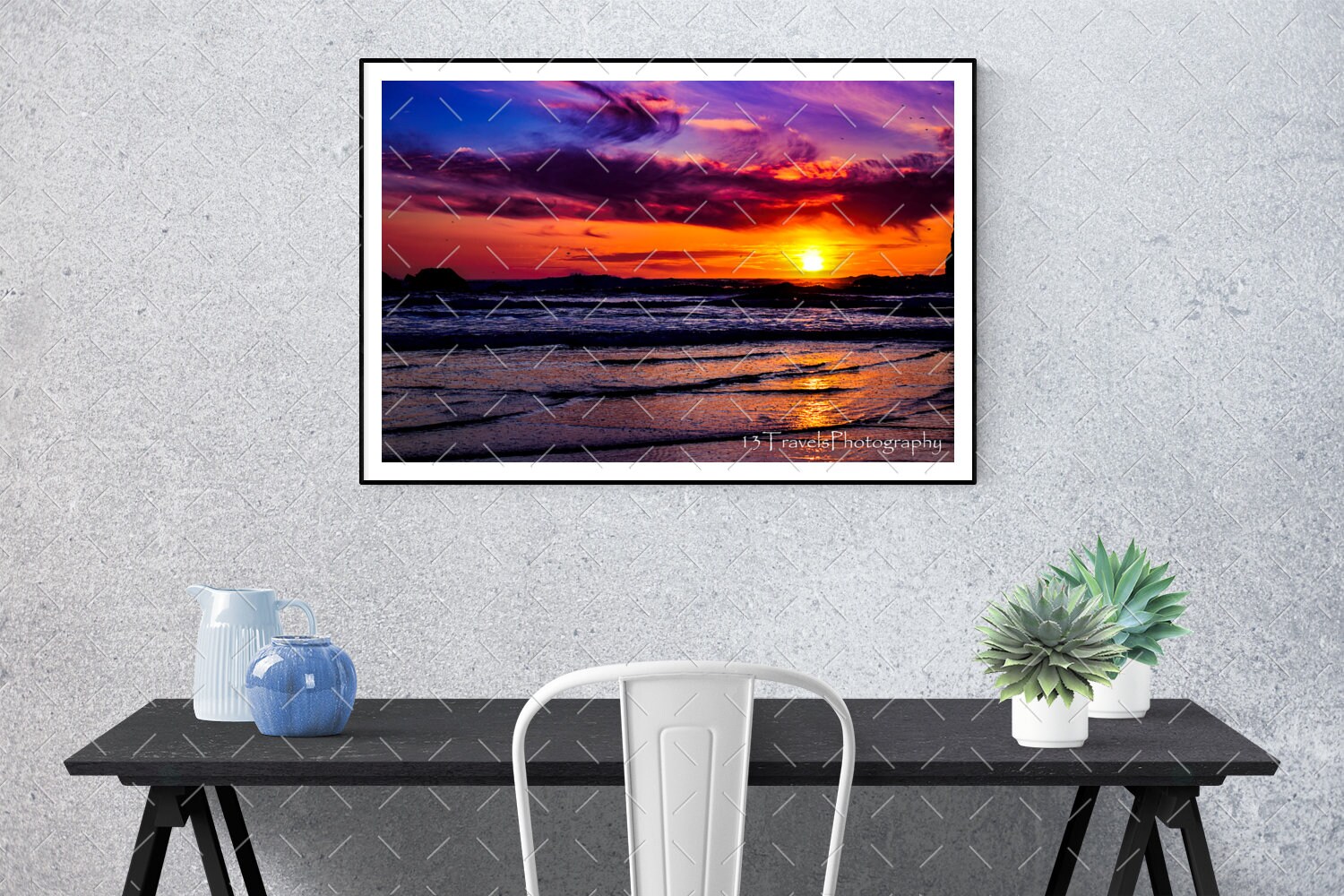 Printable Wall Art * Sunset Beach Print * Digital Download * Coastal ...