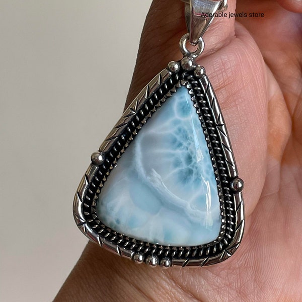 Larimar Pendant - Etsy