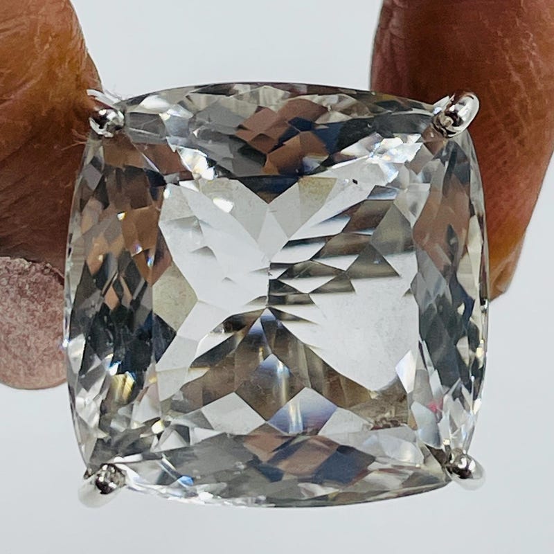 Square Crystal Ring - Etsy