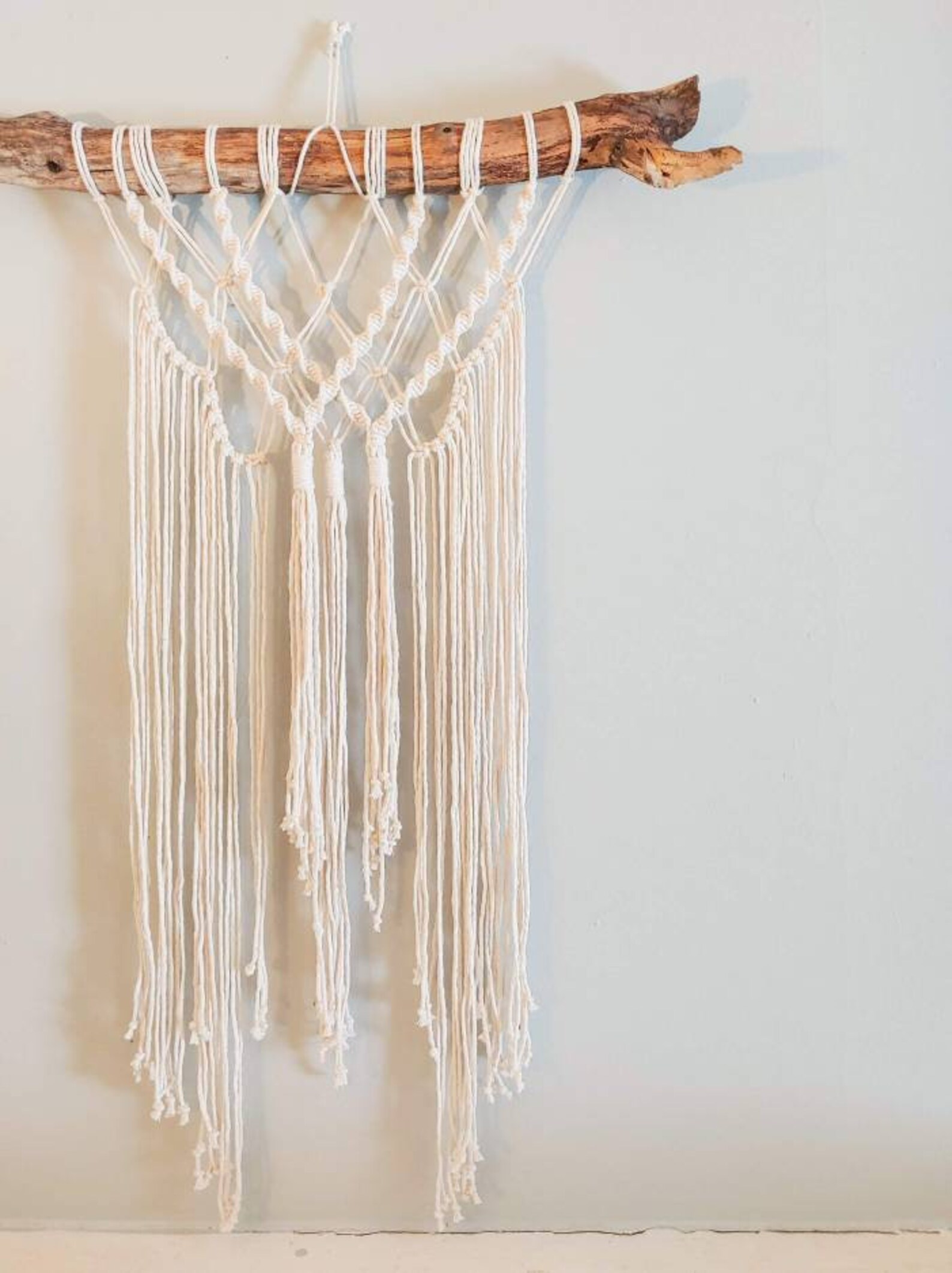 Modern Macrame Wall Hanging, Contemporary Style, Natural Cotton ...