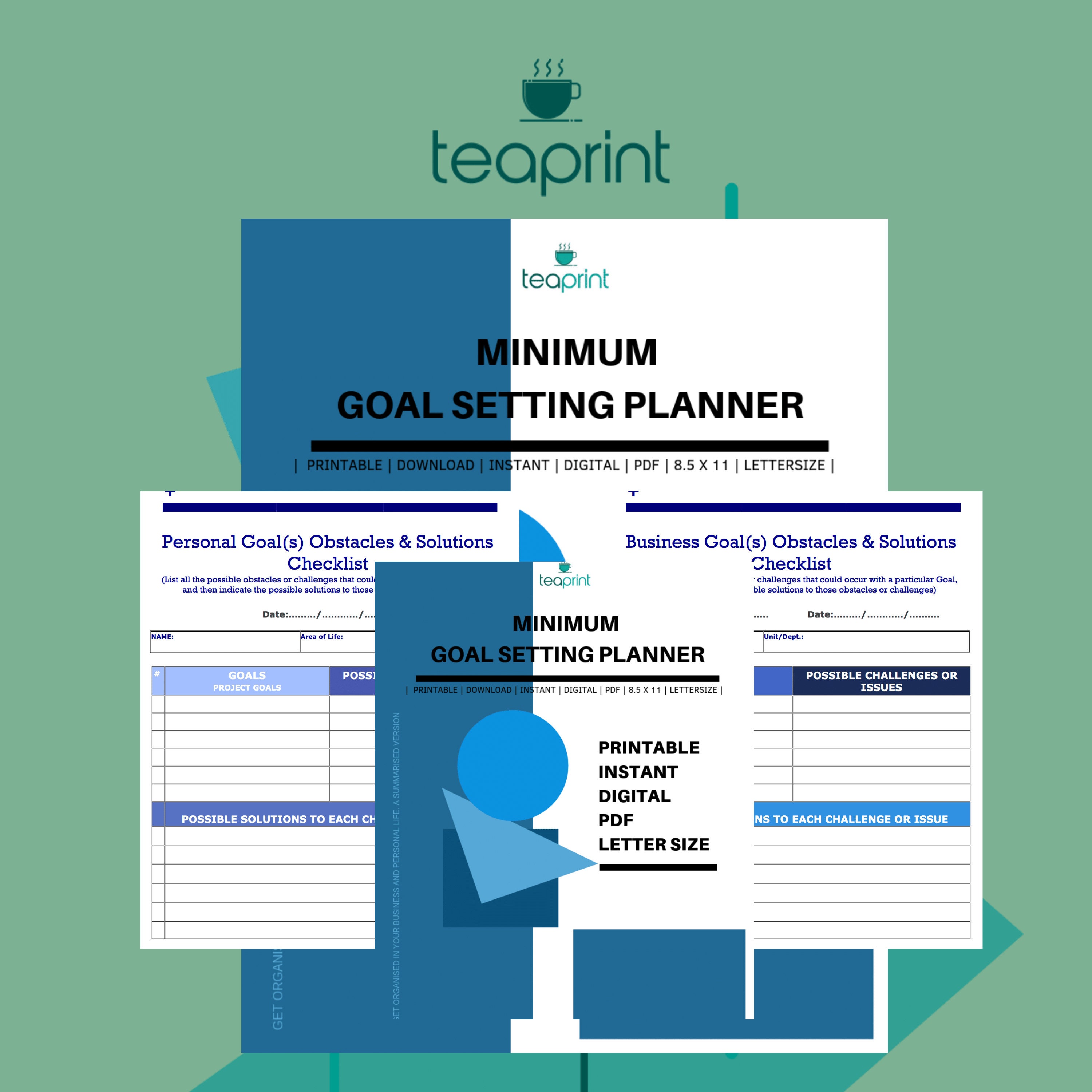 COACHING BUNDLE Pack Print3 Printable Planners PDF 3 in 1 - Etsy