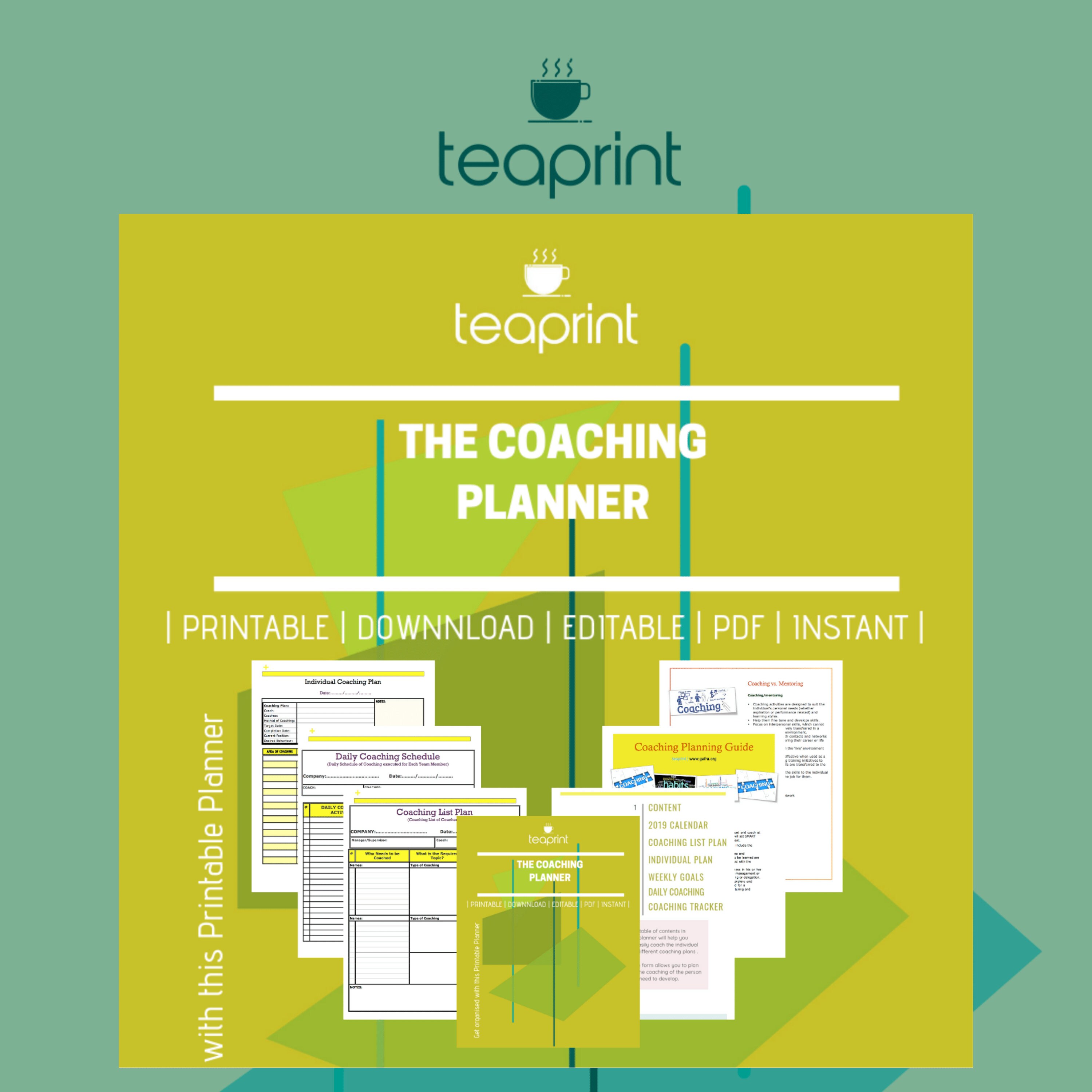 COACHING BUNDLE Pack Print3 Printable Planners PDF 3 in 1 - Etsy