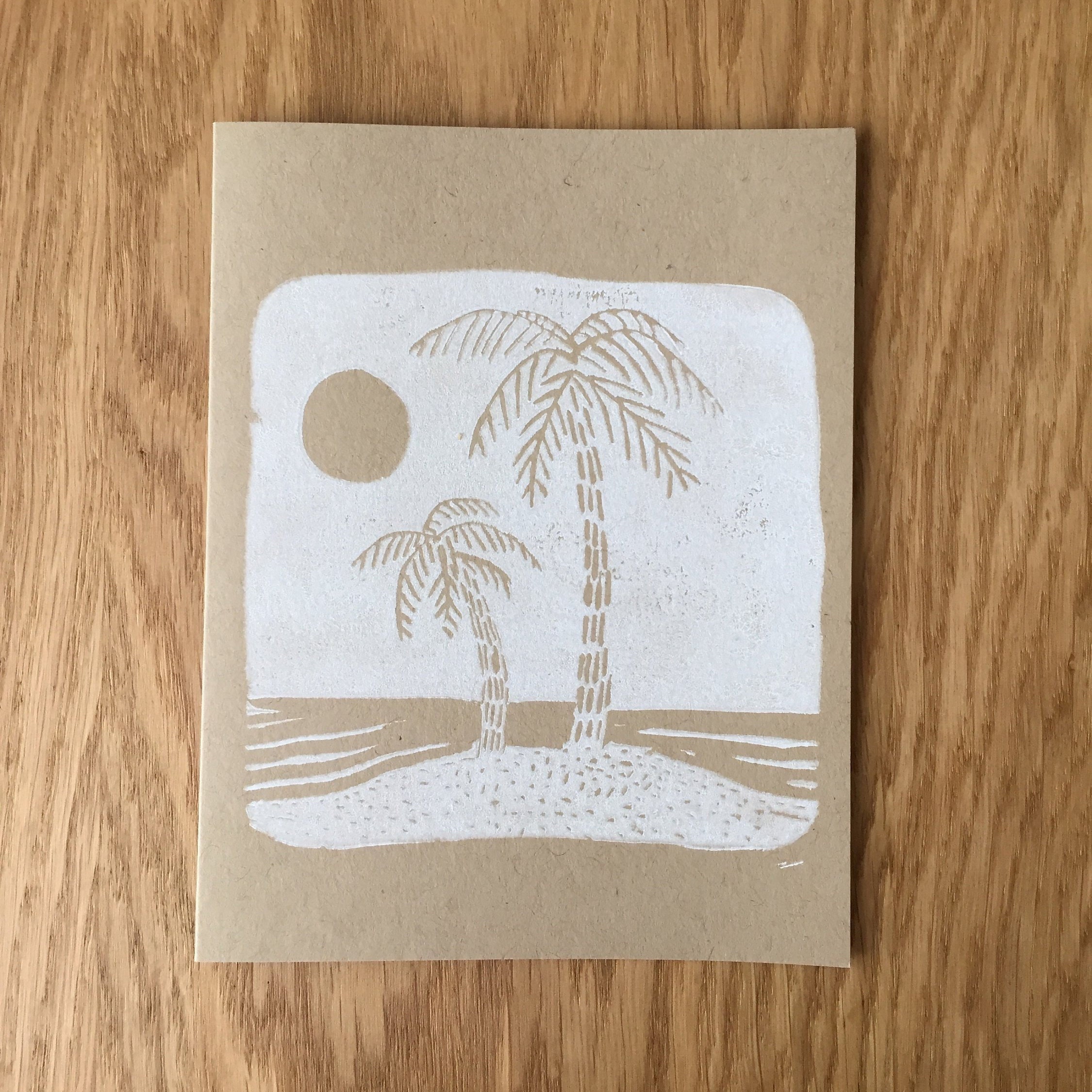 Palm Tree Friends 4x6 Blank Card - Etsy