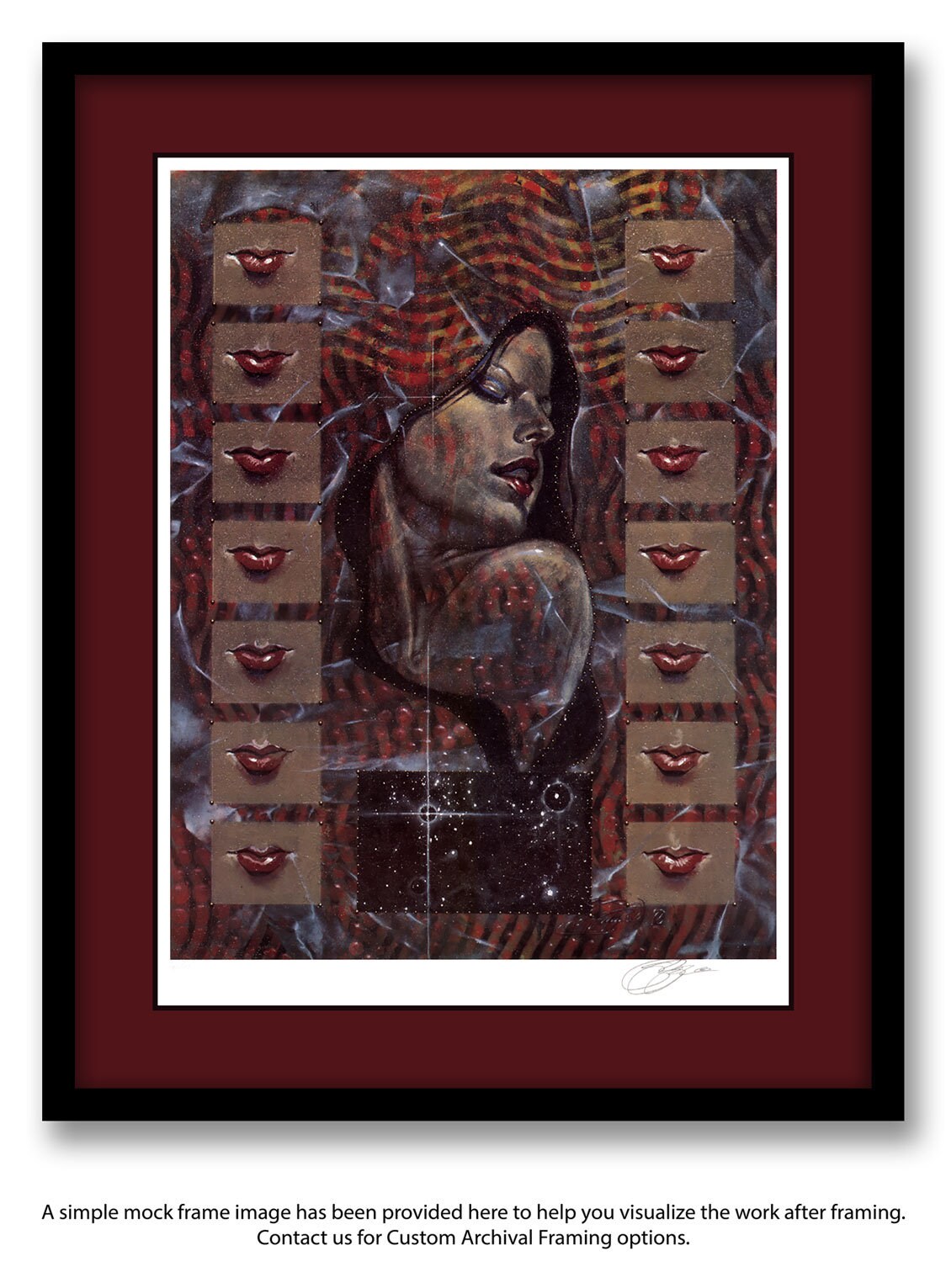 Michael Whipple aka Sky Jones lips Limited - Etsy