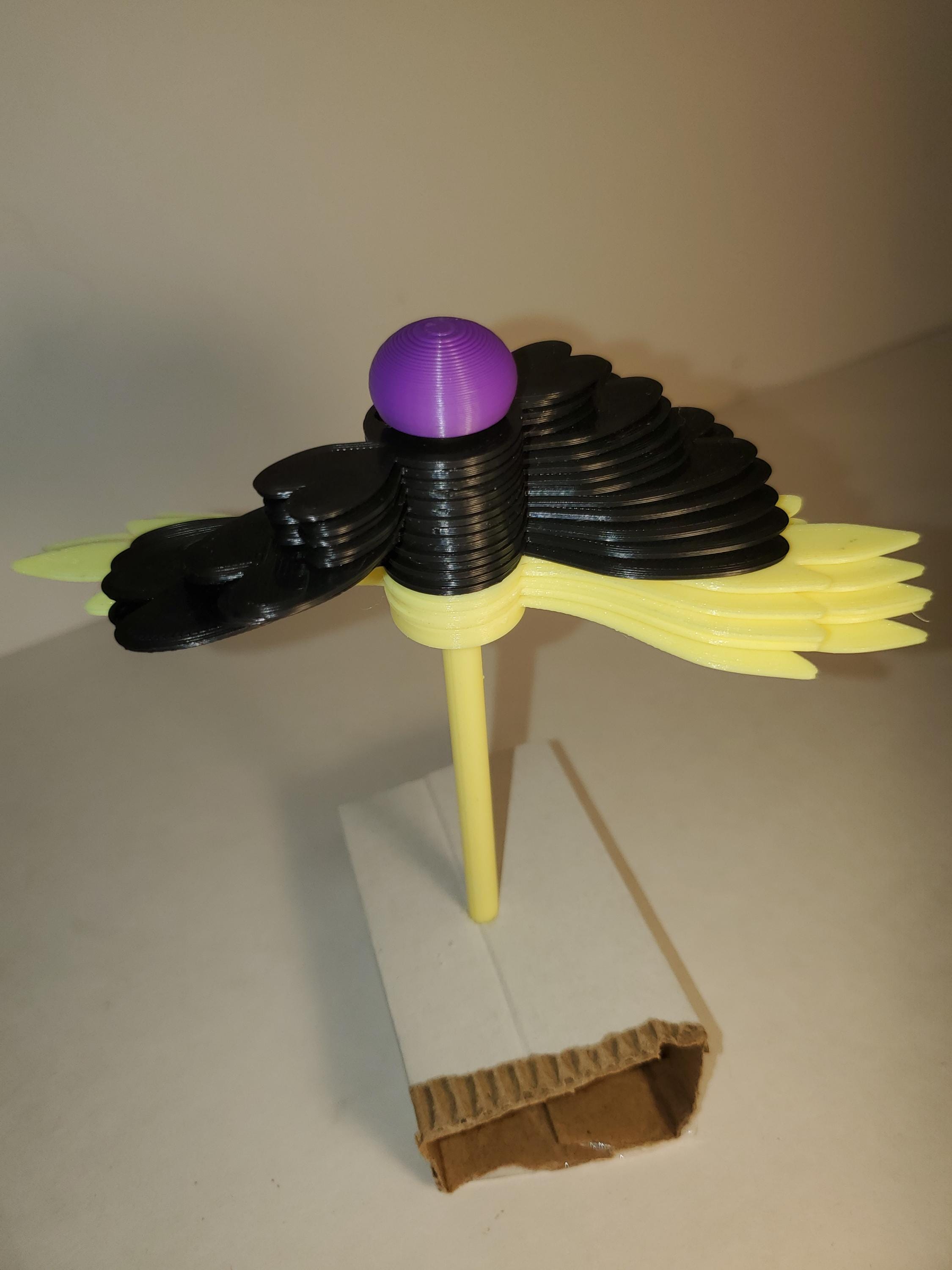 Spinning Collapsible Fidget Flower Toy — Holographic Decoration ...