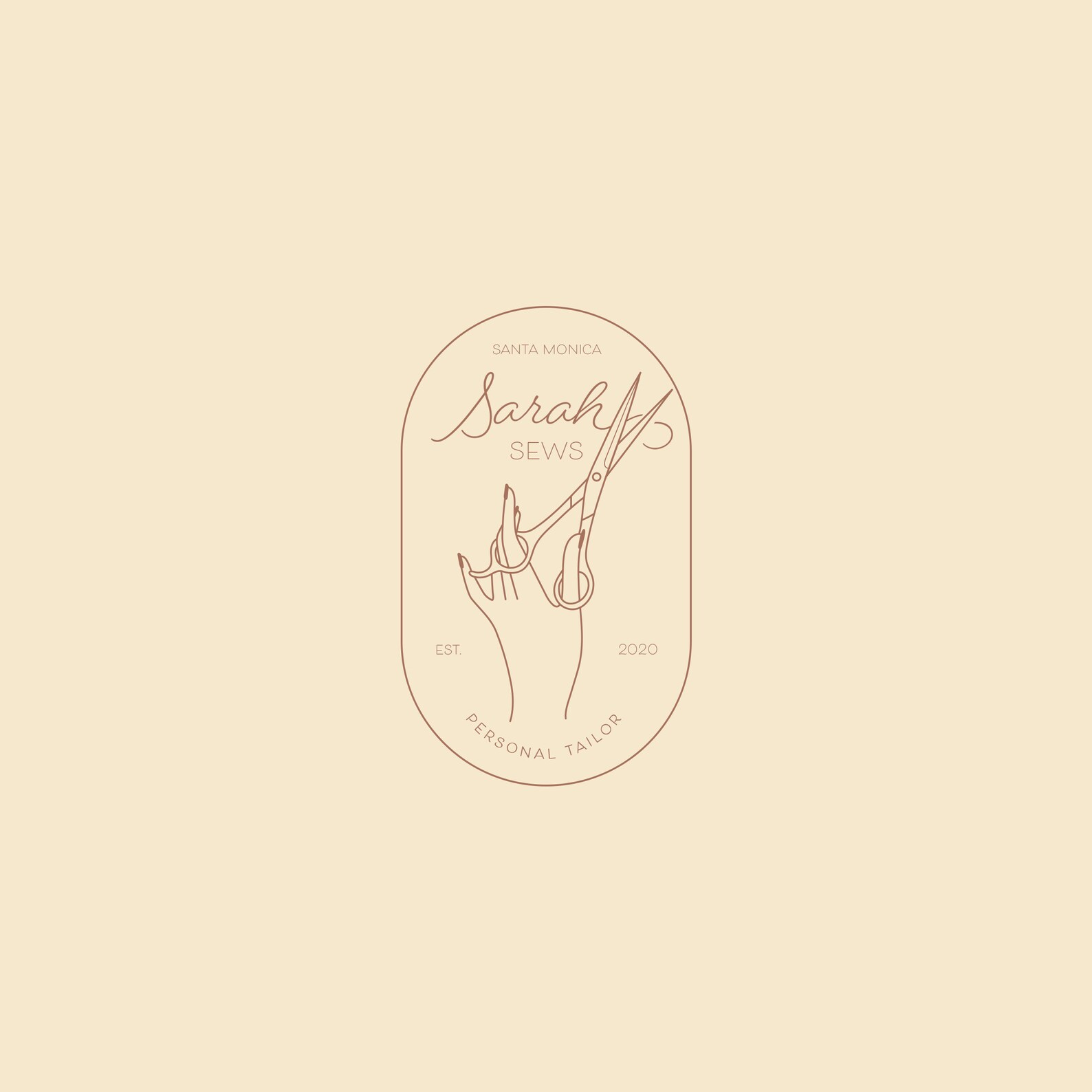 Tailor Logo Hand Holding Scissors Logo Sewing Designer - Etsy