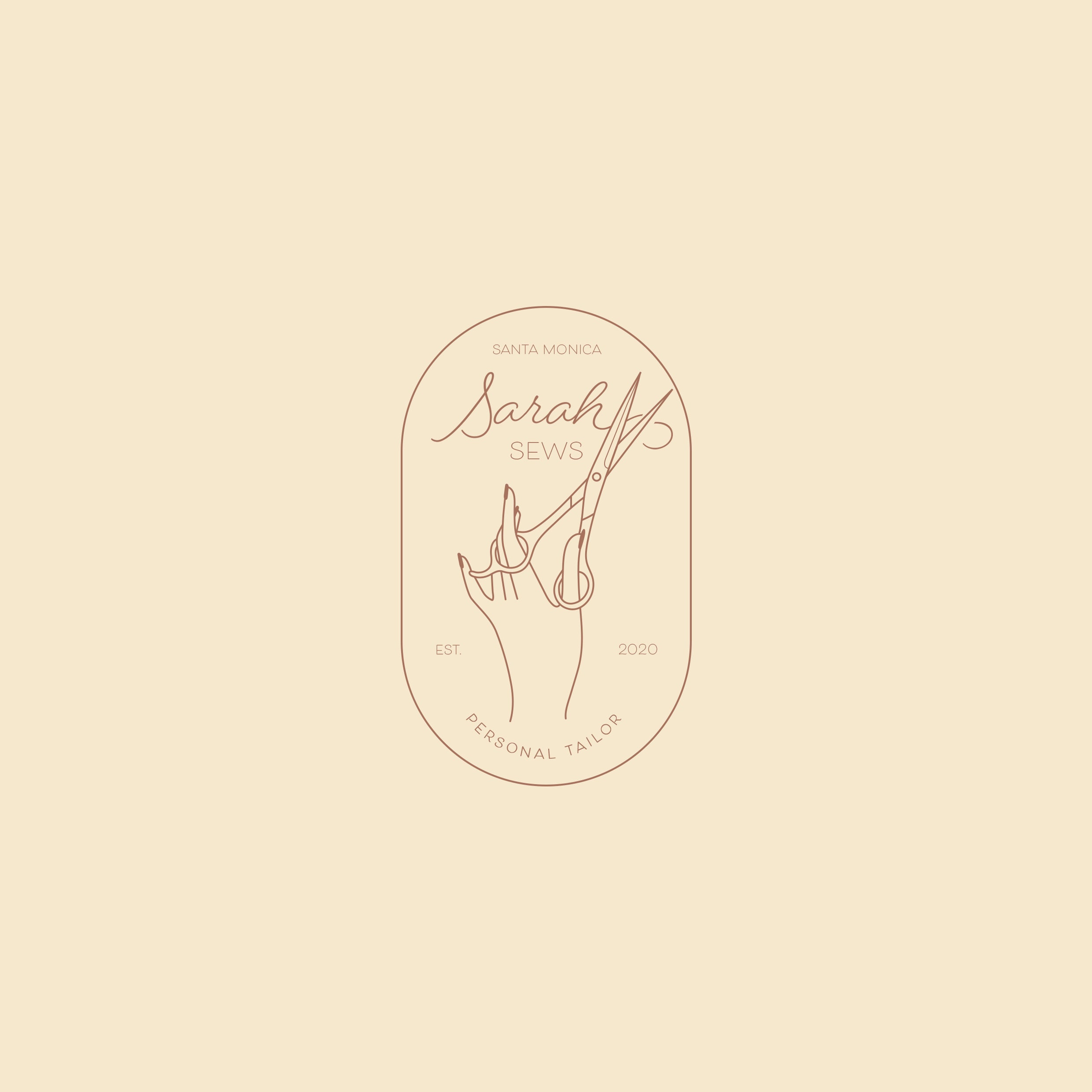 Tailor Logo Hand Holding Scissors Logo Sewing Designer - Etsy