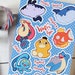 Water Type Pokemon Sticker Sheet Pokemon Type Series - Etsy