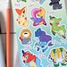 Legendary and Mythical Pokemon Sticker Sheet 2 | Etsy