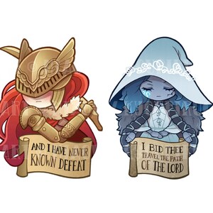 Elden Ring Stickers - Waterproof Malenia and Ranni Stickers in Sparkly ...