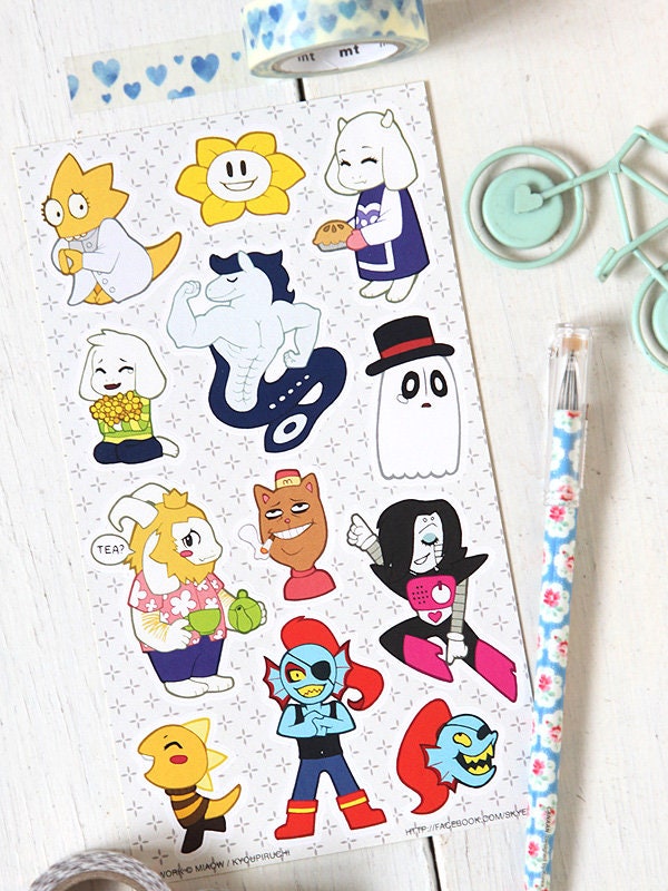 Undertale Stickers Set | Etsy