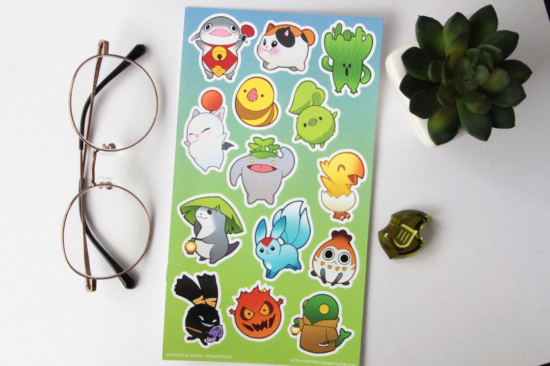 Final Fantasy XIV Sticker Set - FFXIV Minion Stickers - Etsy