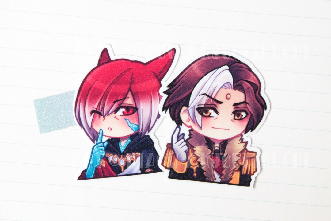 Final Fantasy XIV Stickers - FFXIV Die Cut Sparkly Waterproof Stickers ...