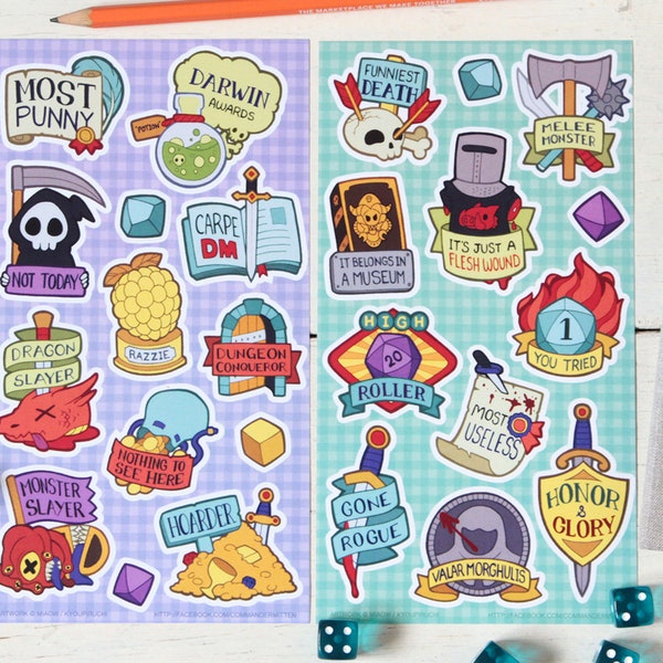 Achievement Stickers - Etsy