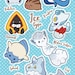 Ice Type Pokemon Sticker Sheet Pokemon Type Series - Etsy