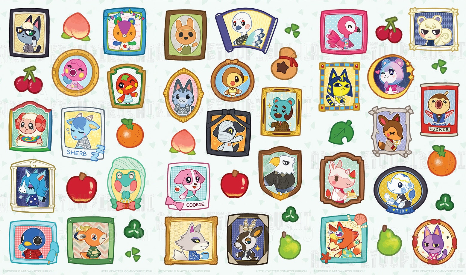Animal Crossing New Horizons Villager Sticker Set | Etsy