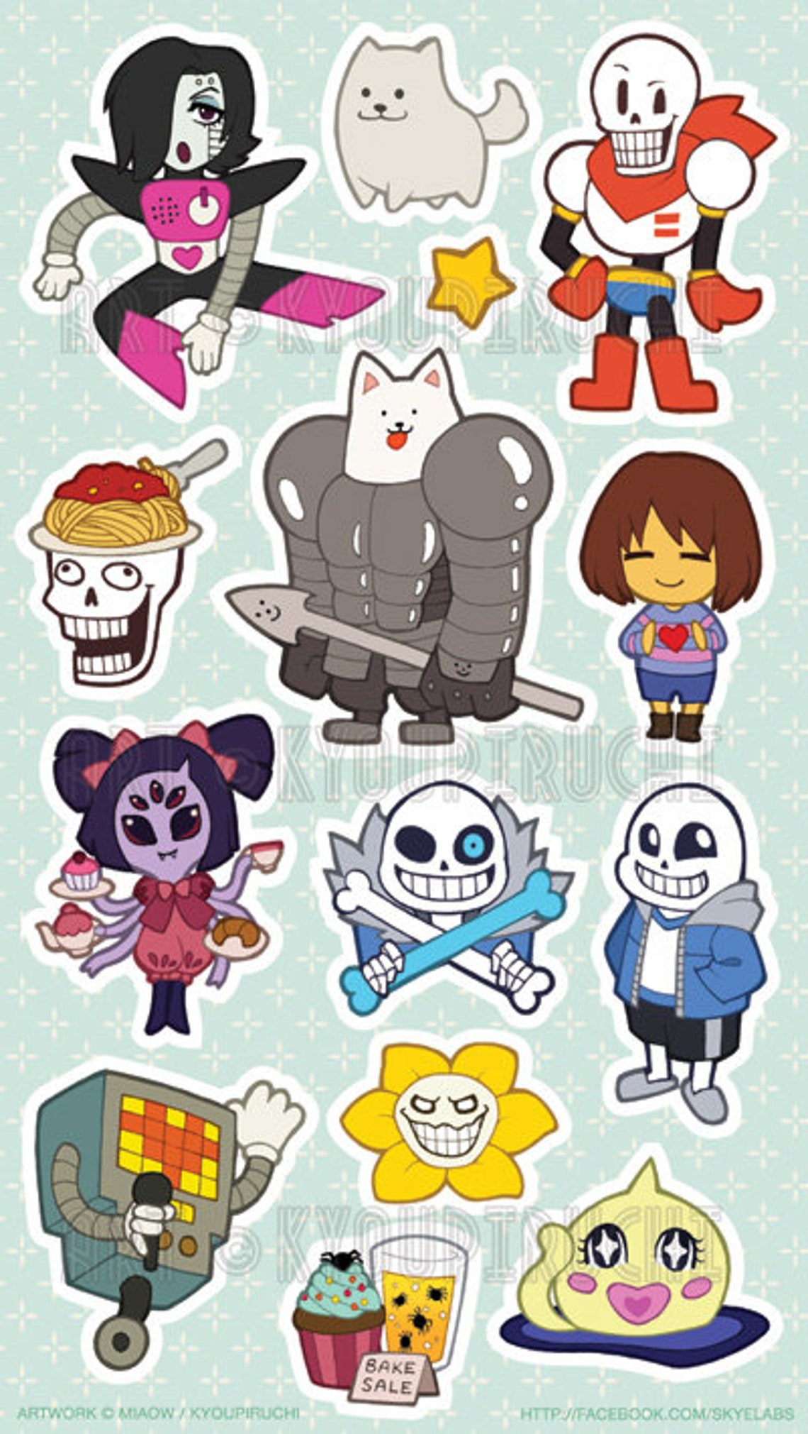 Undertale Stickers Set | Etsy