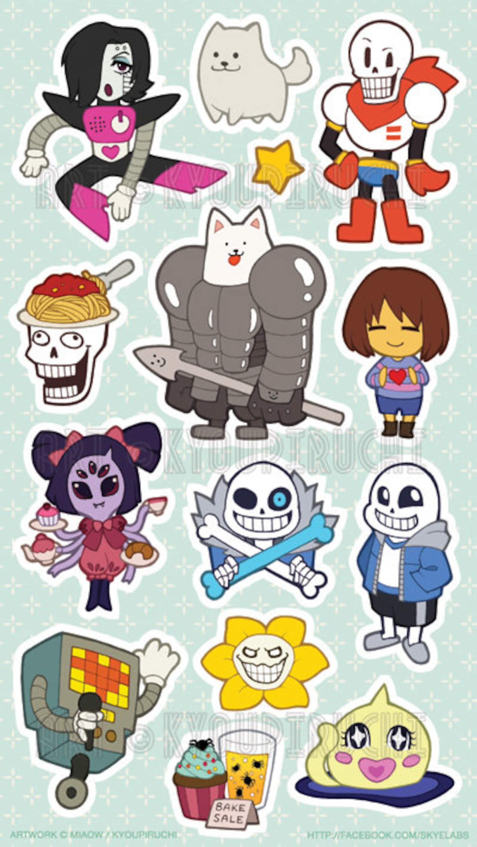 Undertale Stickers Set | Etsy