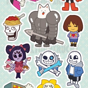 Undertale Stickers Set - Etsy