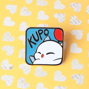KUPO Final Fantasy XIV Moogle Hard Enamel Pin - Etsy