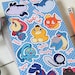 Water Type Pokemon Sticker Sheet Pokemon Type Series - Etsy