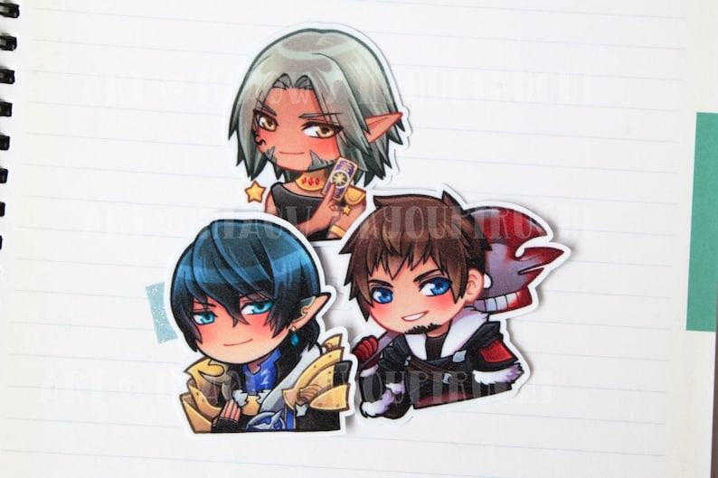 Final Fantasy XIV Stickers FFXIV Die Cut Sparkly Waterproof - Etsy