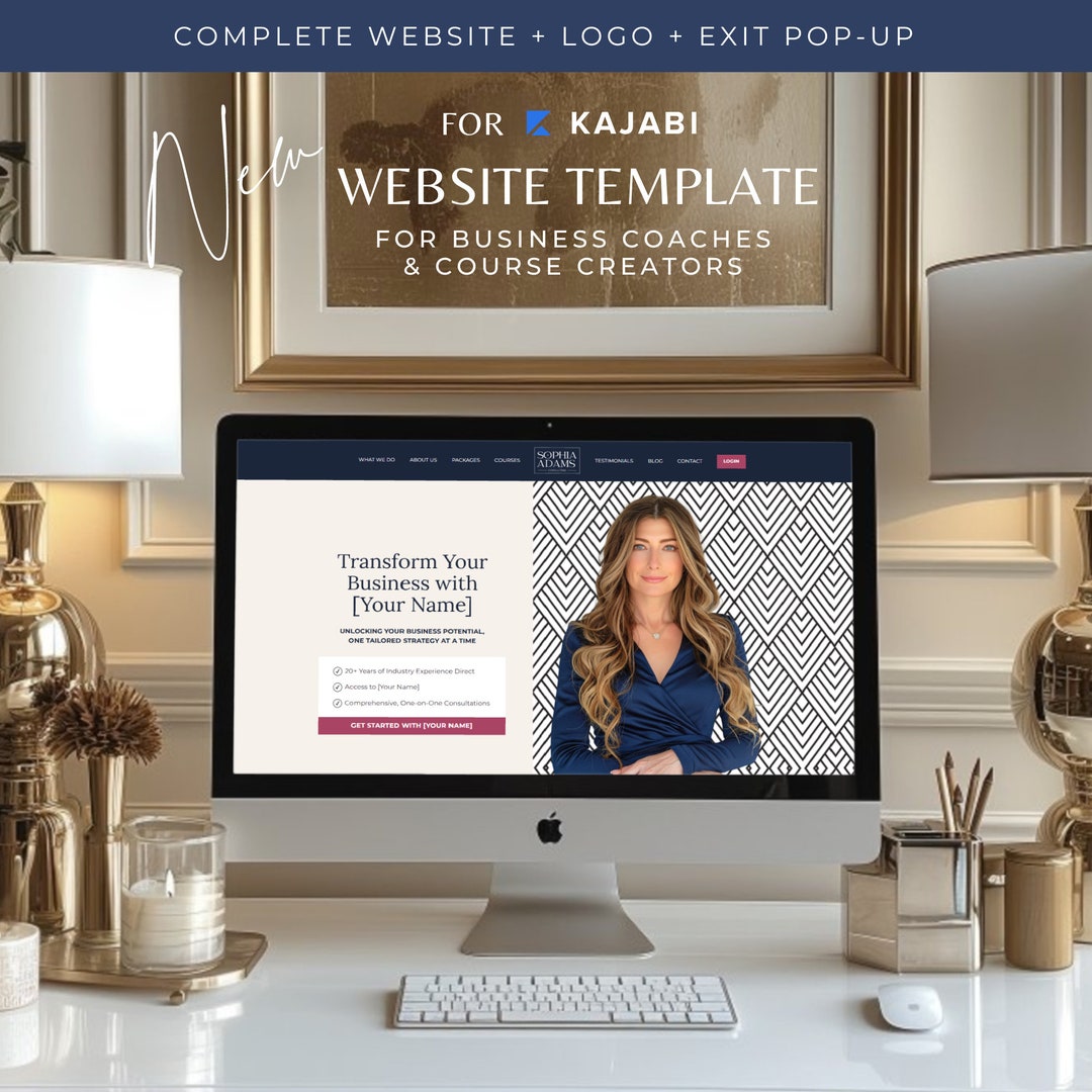 Kajabi Business Consulting, Course & Coaching Website Template With ...