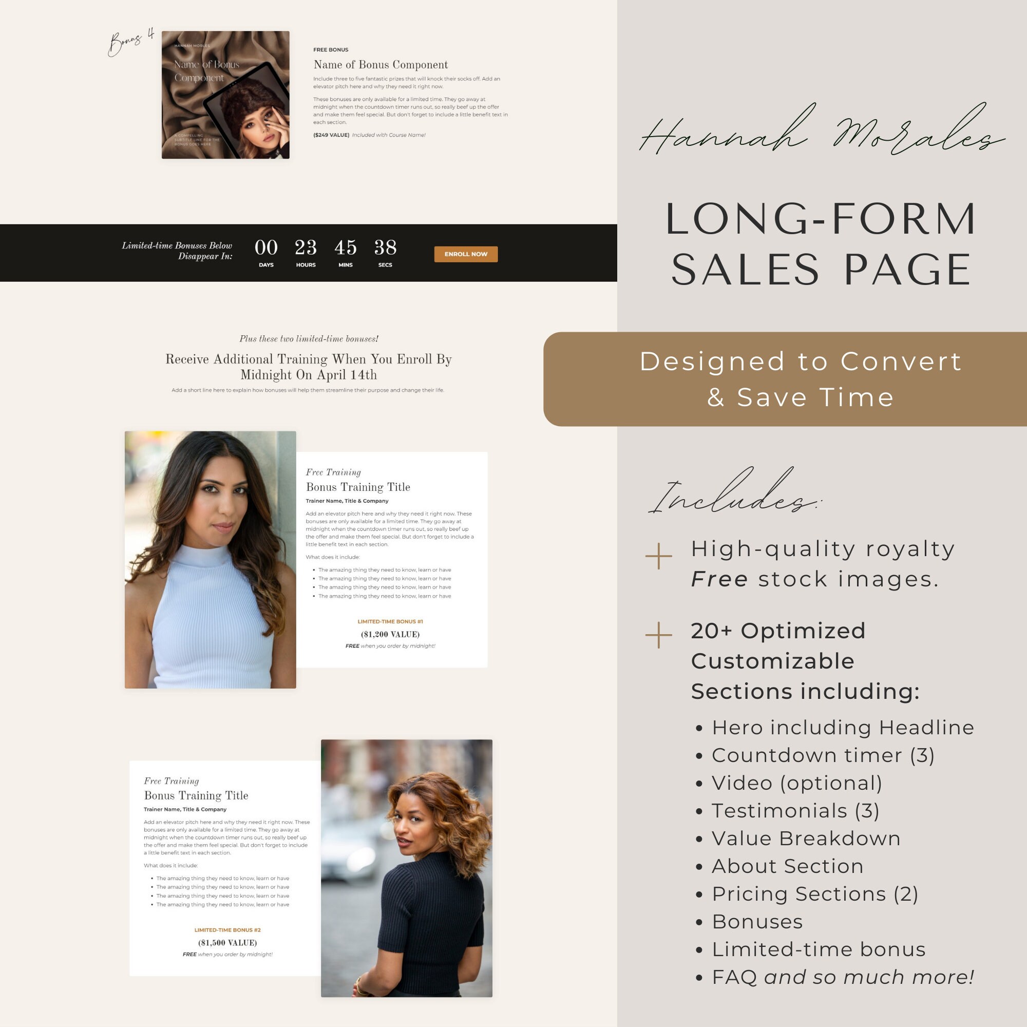 Kajabi Long-form Sales Page Video Countdown Timer - Etsy