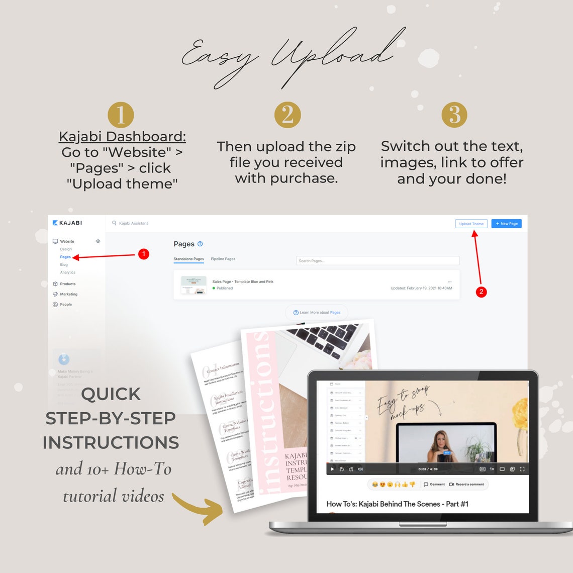 Kajabi Long-form Sales Page Video Countdown Timer - Etsy