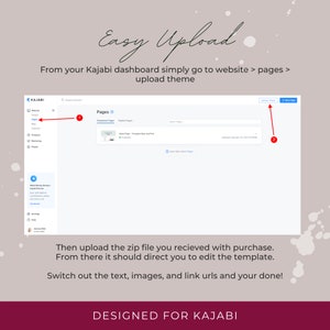 Kajabi Short-form Sales Page + Opt-in Page + Countdown Timer | Landing Page Feminine Template ...