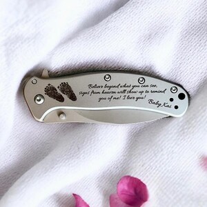 Personalized Fingerprint Knife, Engraved Keepsake Knife - Etsy