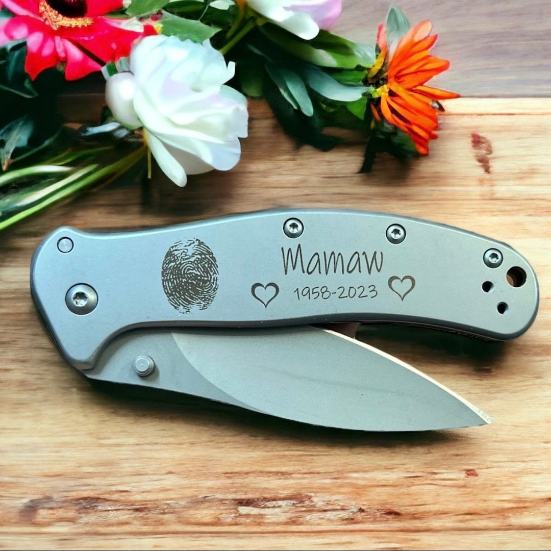 Finger Print Knife. Fingerprint Knife. Memorial Knife, Memorial Jewlery ...