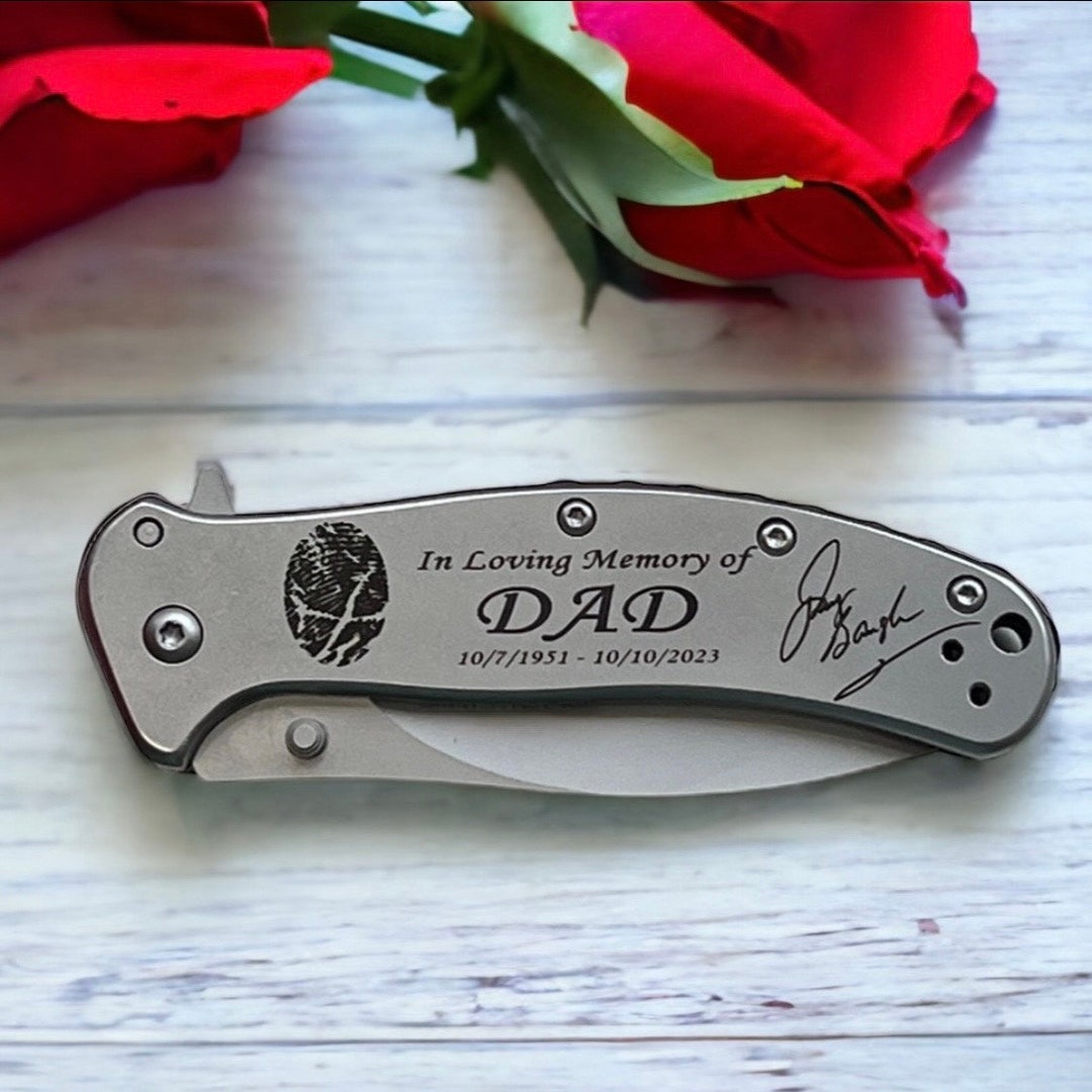 Finger Print Knife. Fingerprint Knife. Memorial Knife, Memorial Jewlery ...