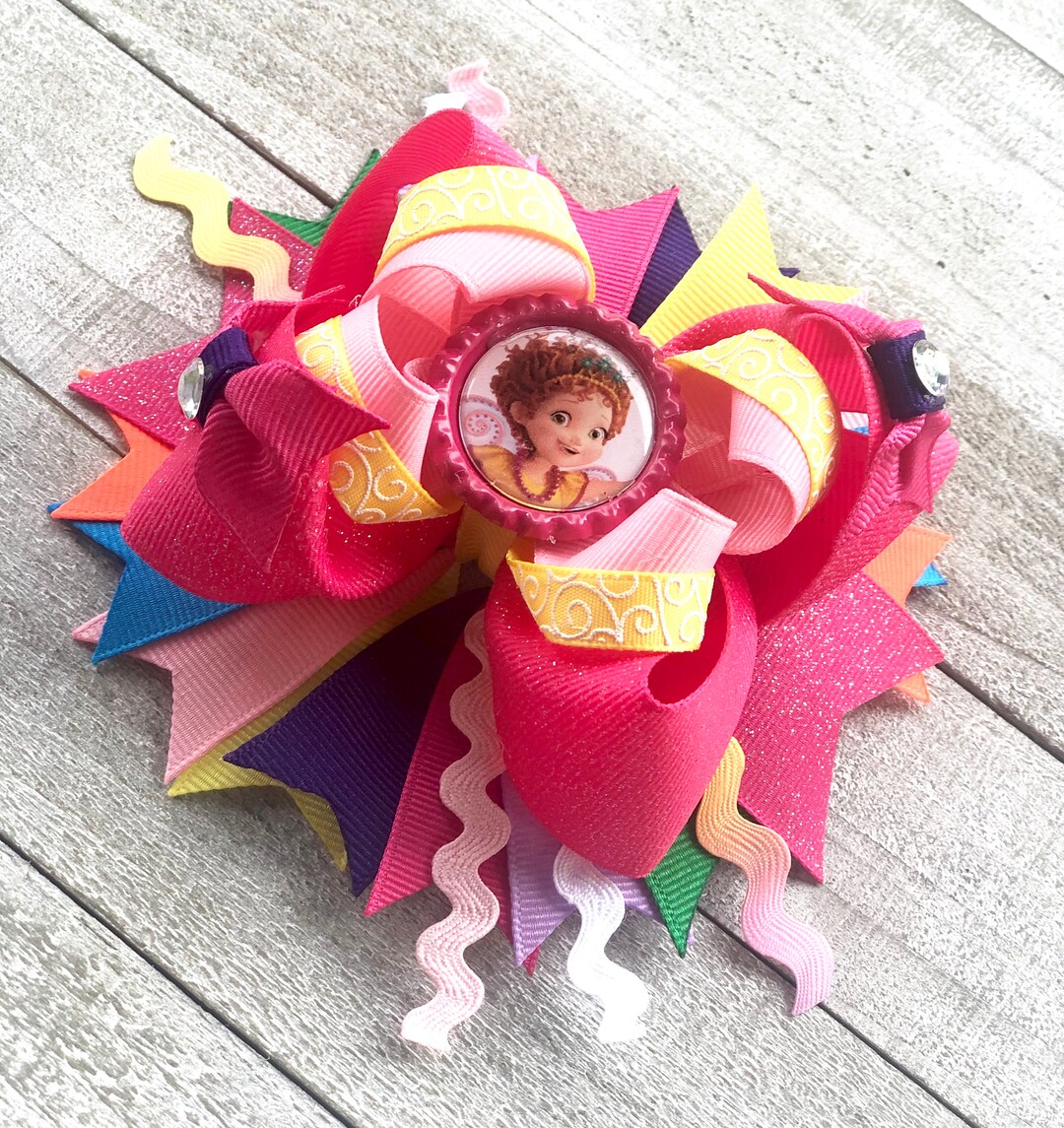 Fancy Nancy Bow Over the Top Bow Character Bow Multi Colored Bow ...