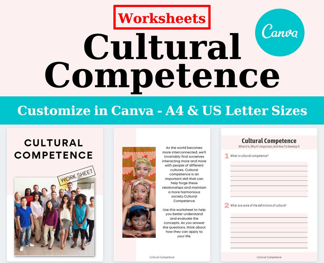 Cultural Competence Worksheet Life Coach Worksheet Lead - Etsy