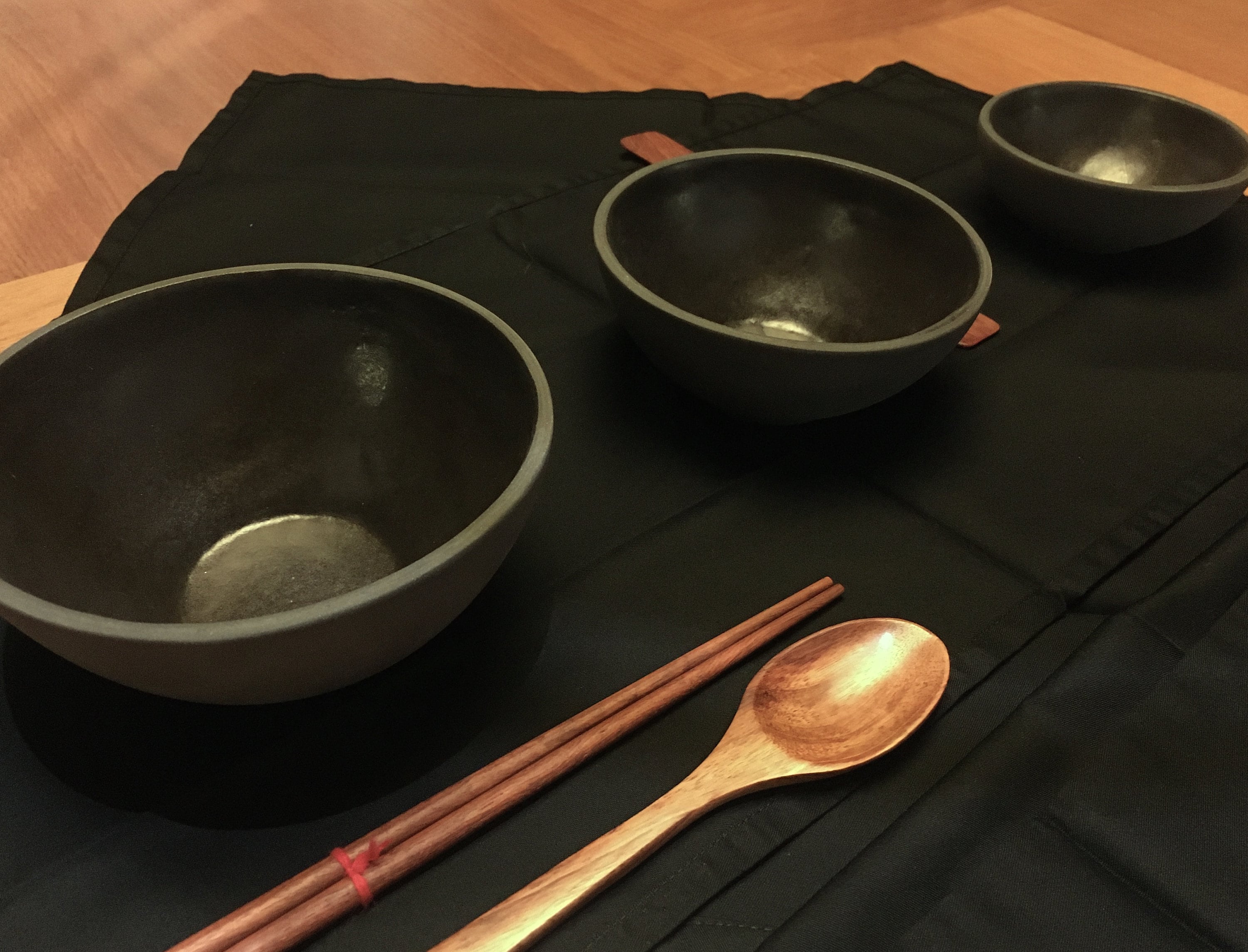 Oryoki Bowl Set -black- (handmade - Single Piece) - Etsy UK