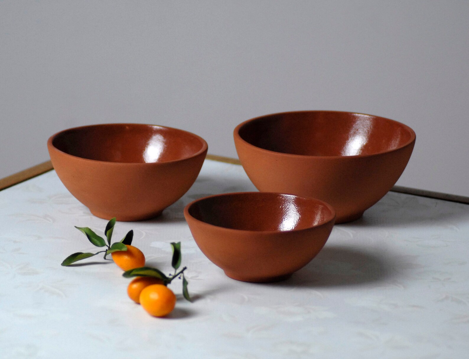 Oryoki-bowl Set terracotta handmade Single Piece | Etsy