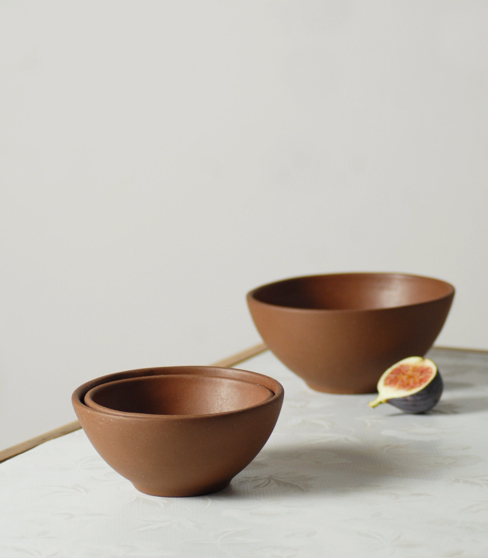 Oryoki-bowl Set -terracotta- (handmade - Single Piece) - Etsy